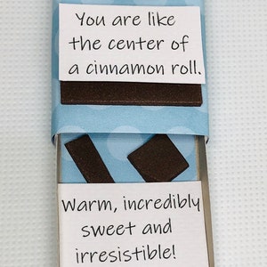 Romantic Cinnamon Roll Matchbox Greeting Card/handpainted - Etsy