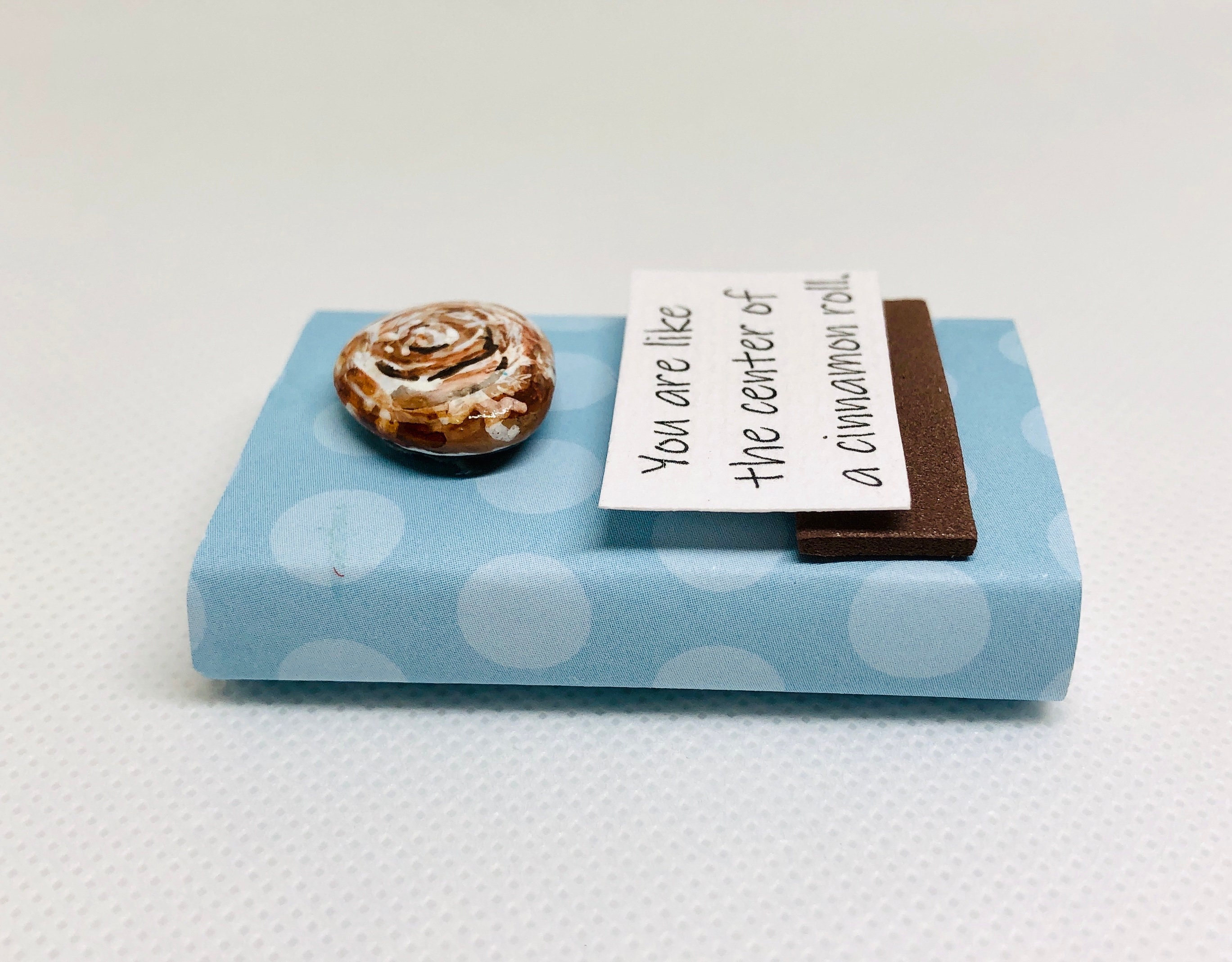 Romantic Cinnamon Roll Matchbox Greeting Card/handpainted - Etsy