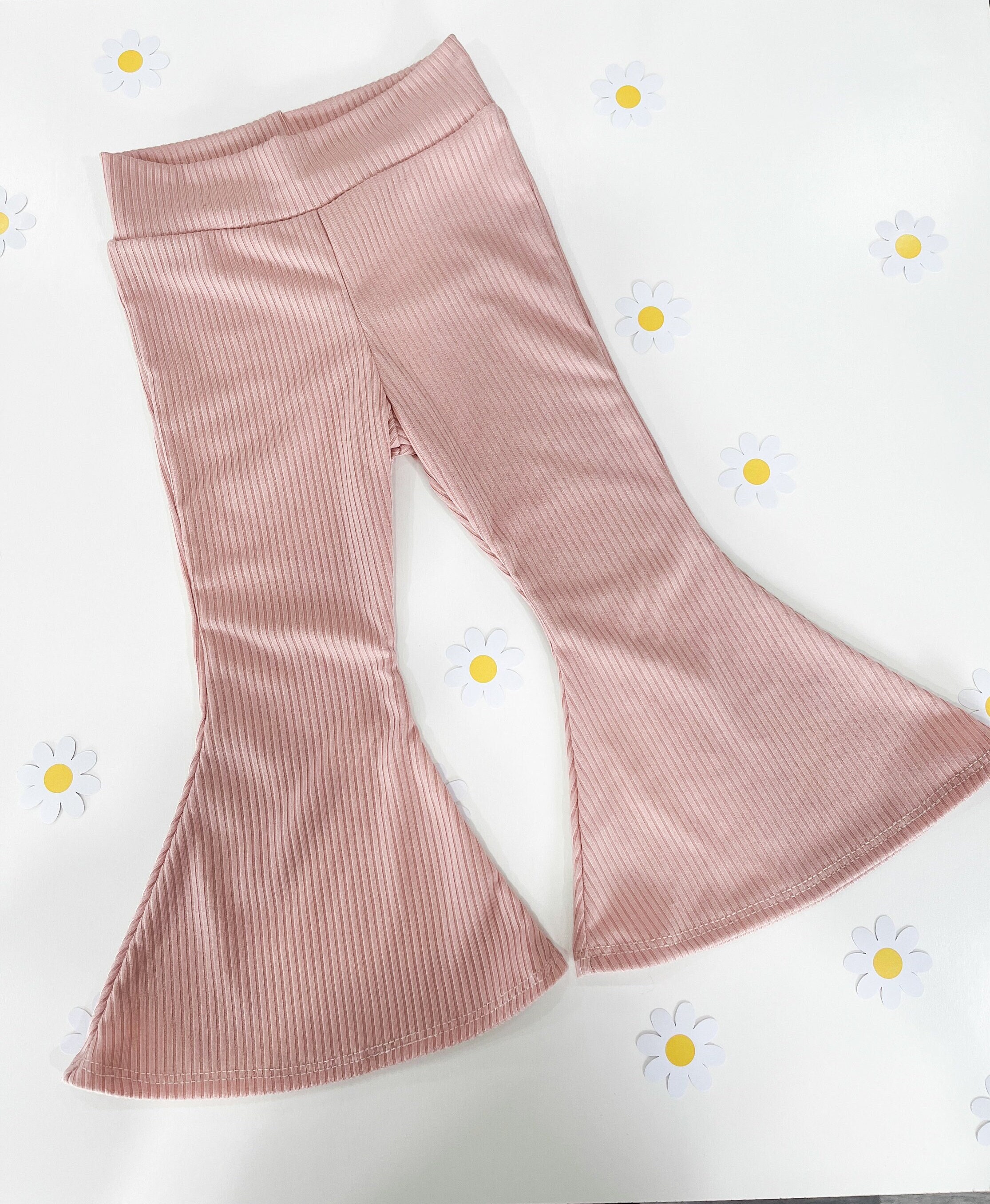 Pink Bell Bottoms / Kids Bell Bottoms / Toddler Fashion / Groovy ...