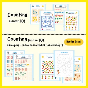 Summer Activity Pack: Counting, Mazes, Writing for Neurodiverse Kids ...