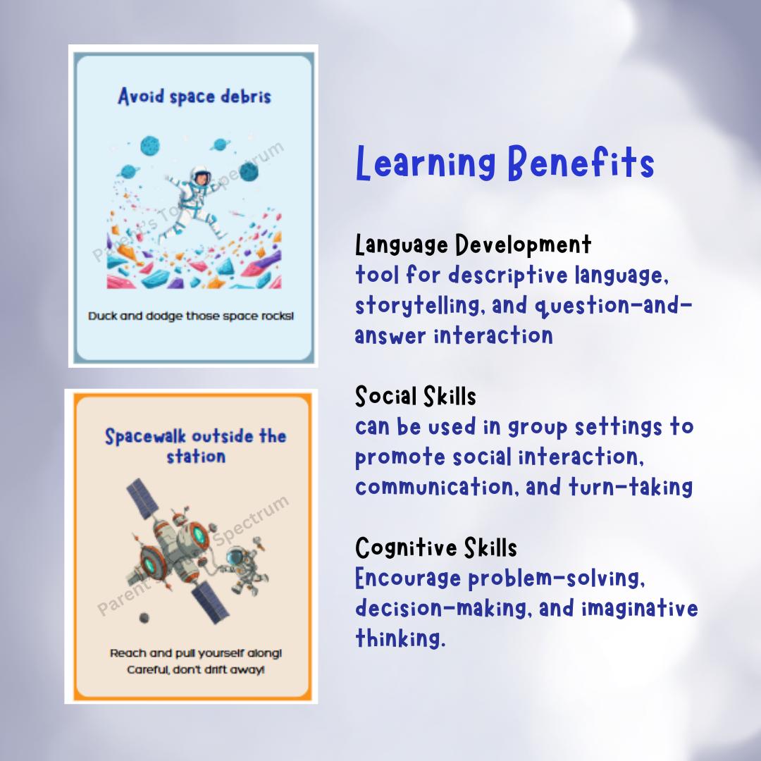 Space Movement Cards, Sensory Activity for Neurodiverse Kids, Play ...