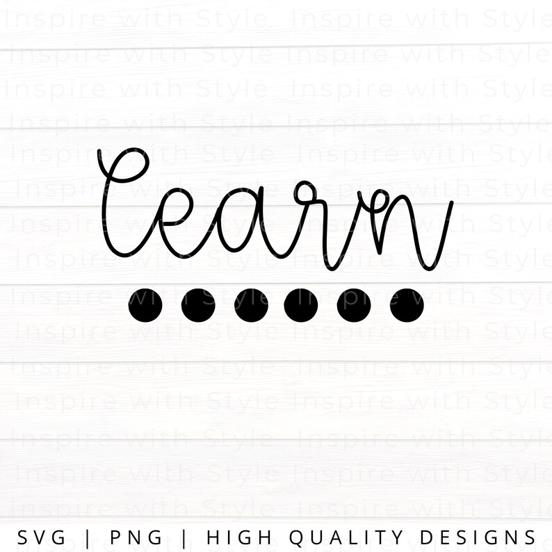 TEACHER SVG PNG Learn Svg, Teacher Svg, Cut File, Cricut Svg, Gift for ...