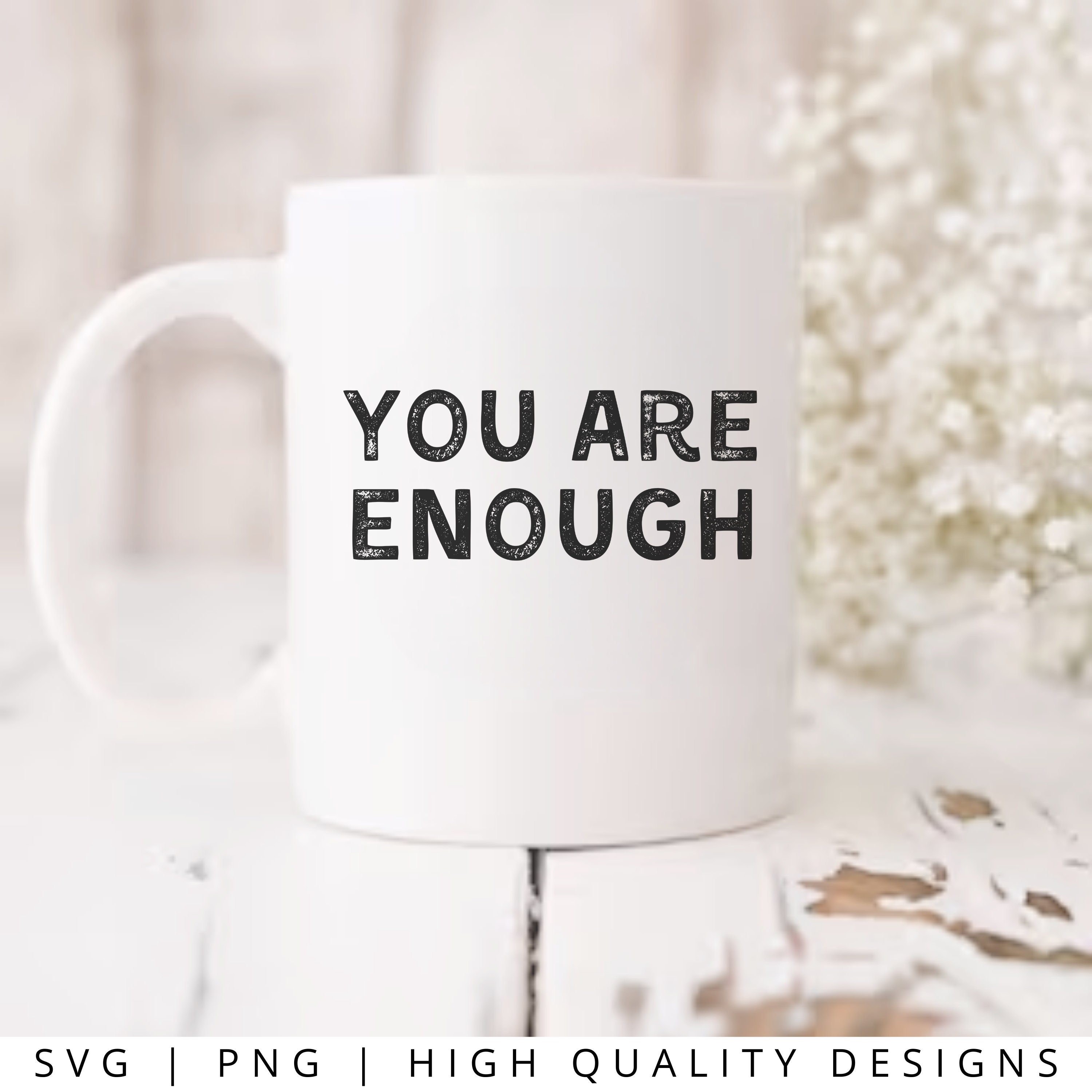 MOTIVATIONAL SVG PNG You Are Enough Svg, Teacher Svg, Cut File, Cricut ...
