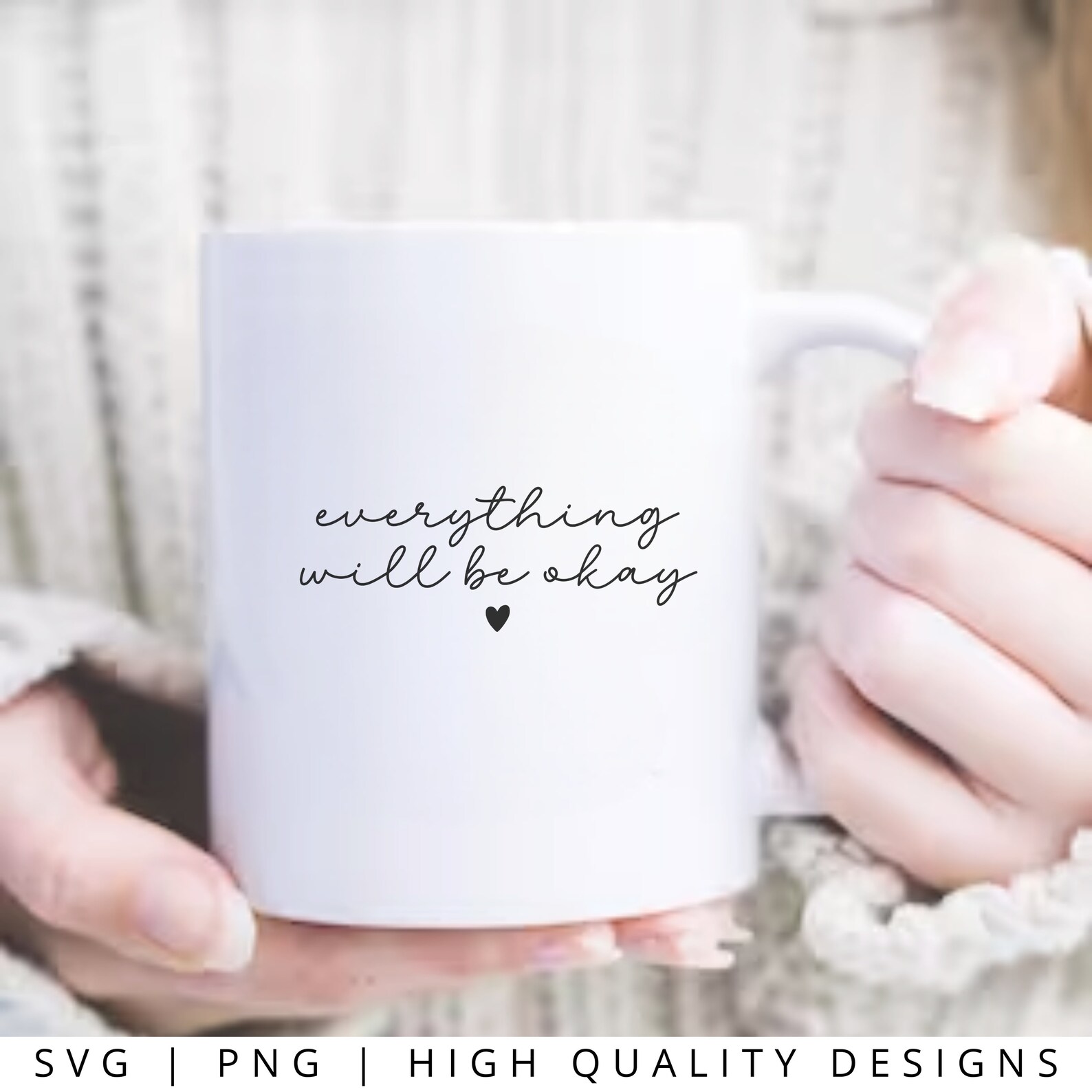 MOTIVATIONAL SVG PNG Everything Will Be Okay Svg, Teacher Svg, Cut File ...