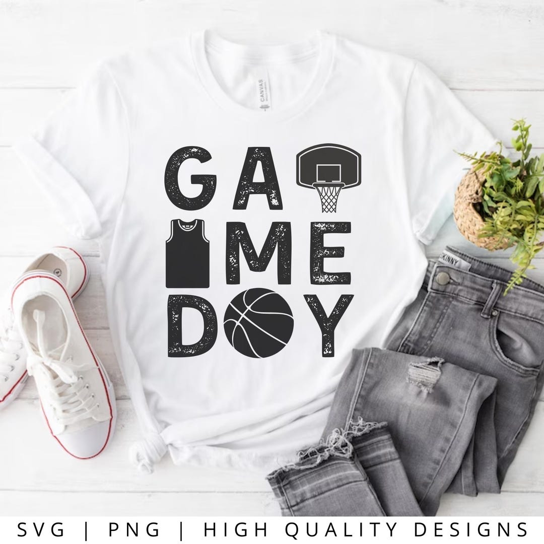 BASKETBALL SVG PNG - Basketball Game Day Svg, Basketball Svg, Cut File ...