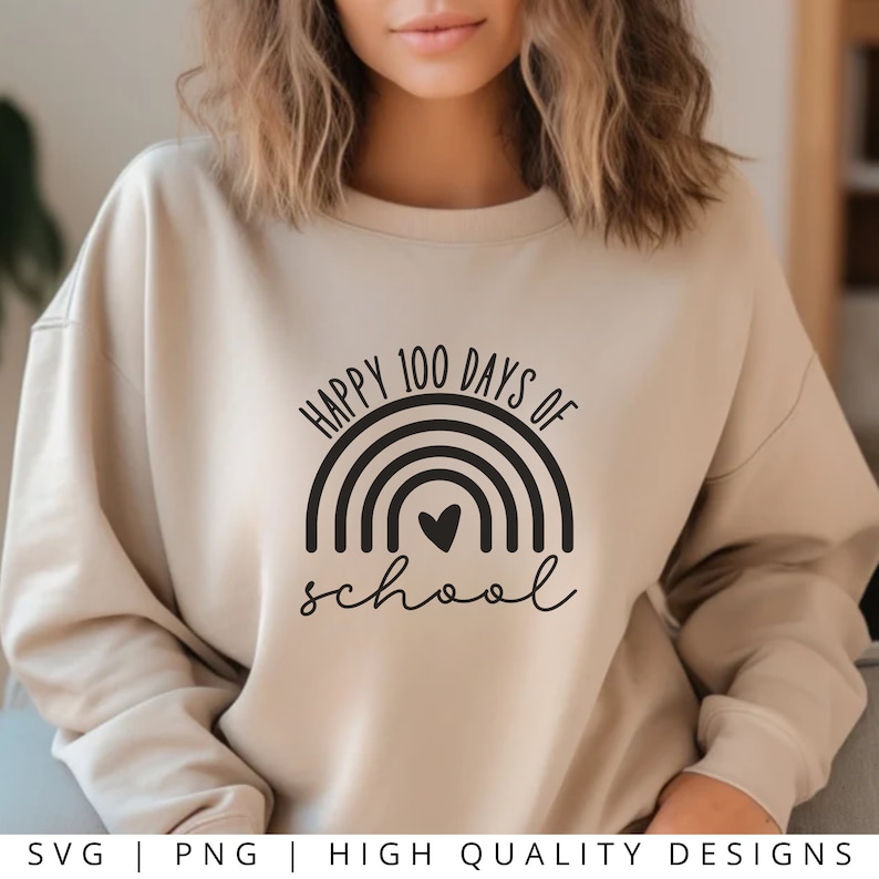 TEACHER SVG PNG -happy 100 Days of School Svg, Fun 100 Days Teacher Svg ...