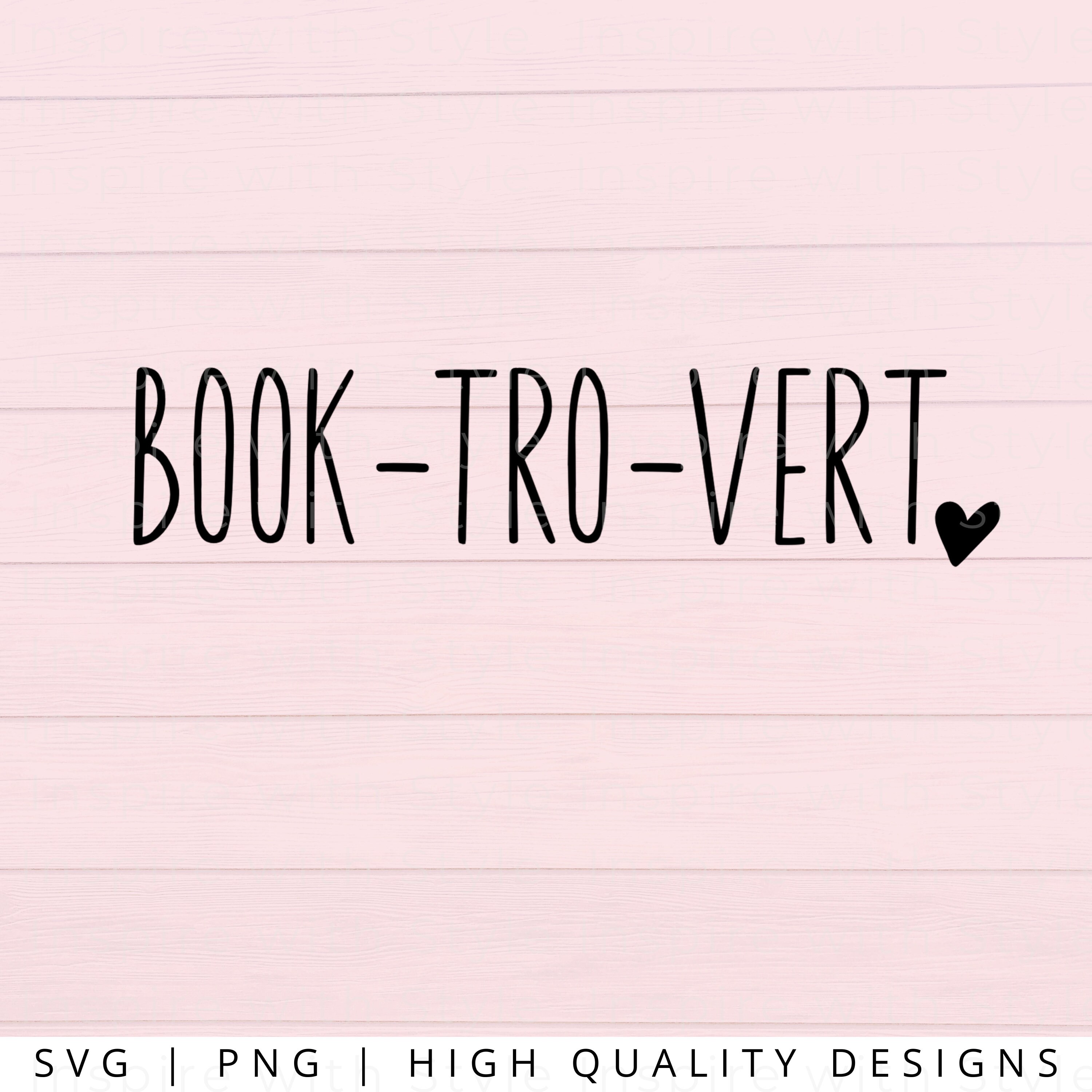 TEACHER SVG PNG booktrovert Svg, Fun Teacher Svg, Cut File Cricut Svg ...