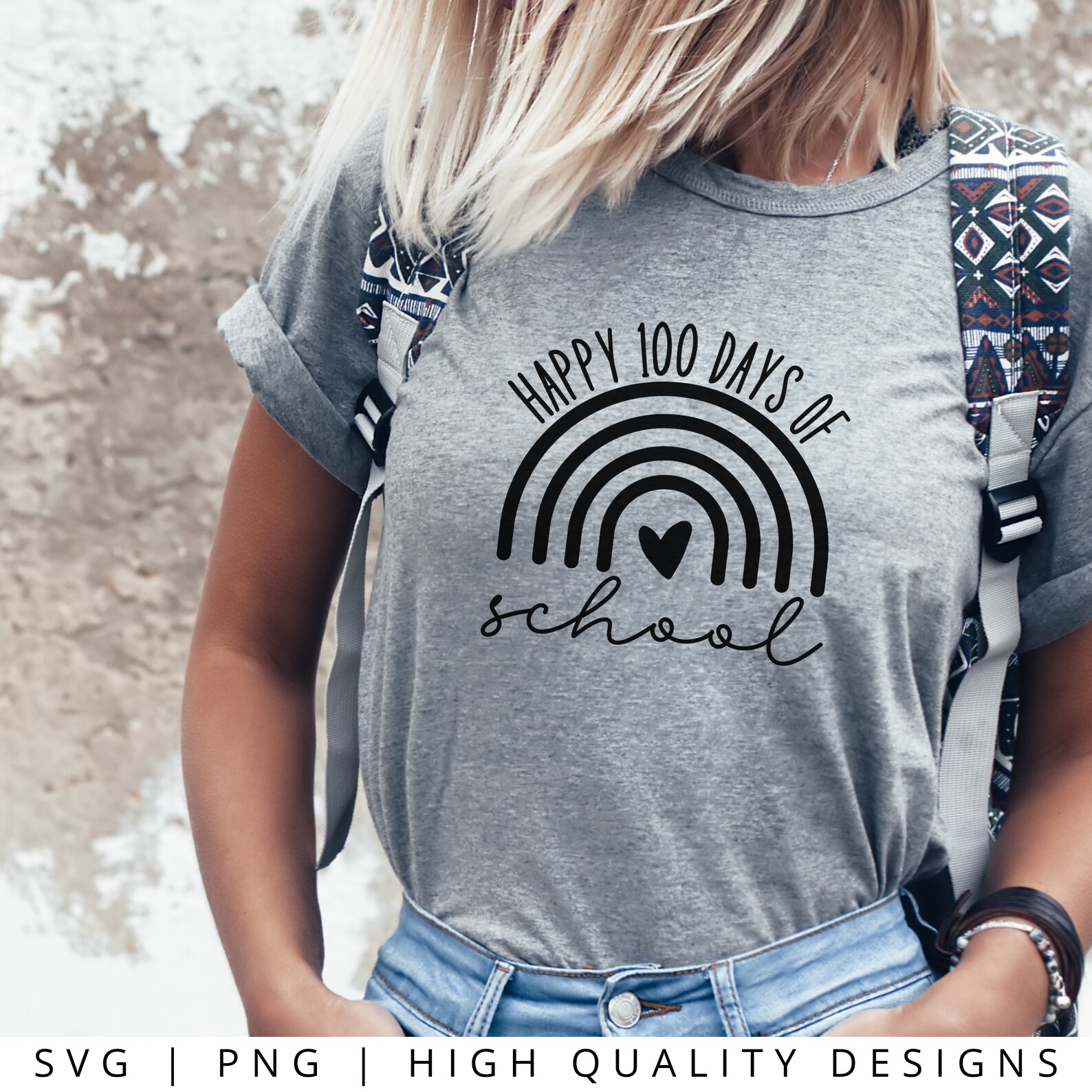 TEACHER SVG PNG -happy 100 Days of School Svg, Fun 100 Days Teacher Svg ...