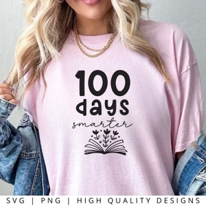 TEACHER SVG PNG -100 Days Smarter Svg, Fun 100 Days Teacher Svg, Cricut ...