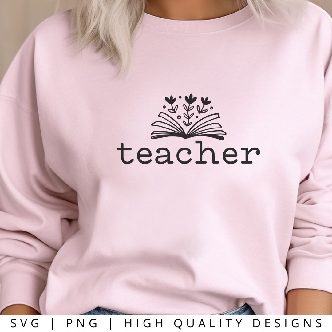 TEACHER SVG PNG -teacher Book Svg, Teacher Svg, Cut File Cricut Svg ...