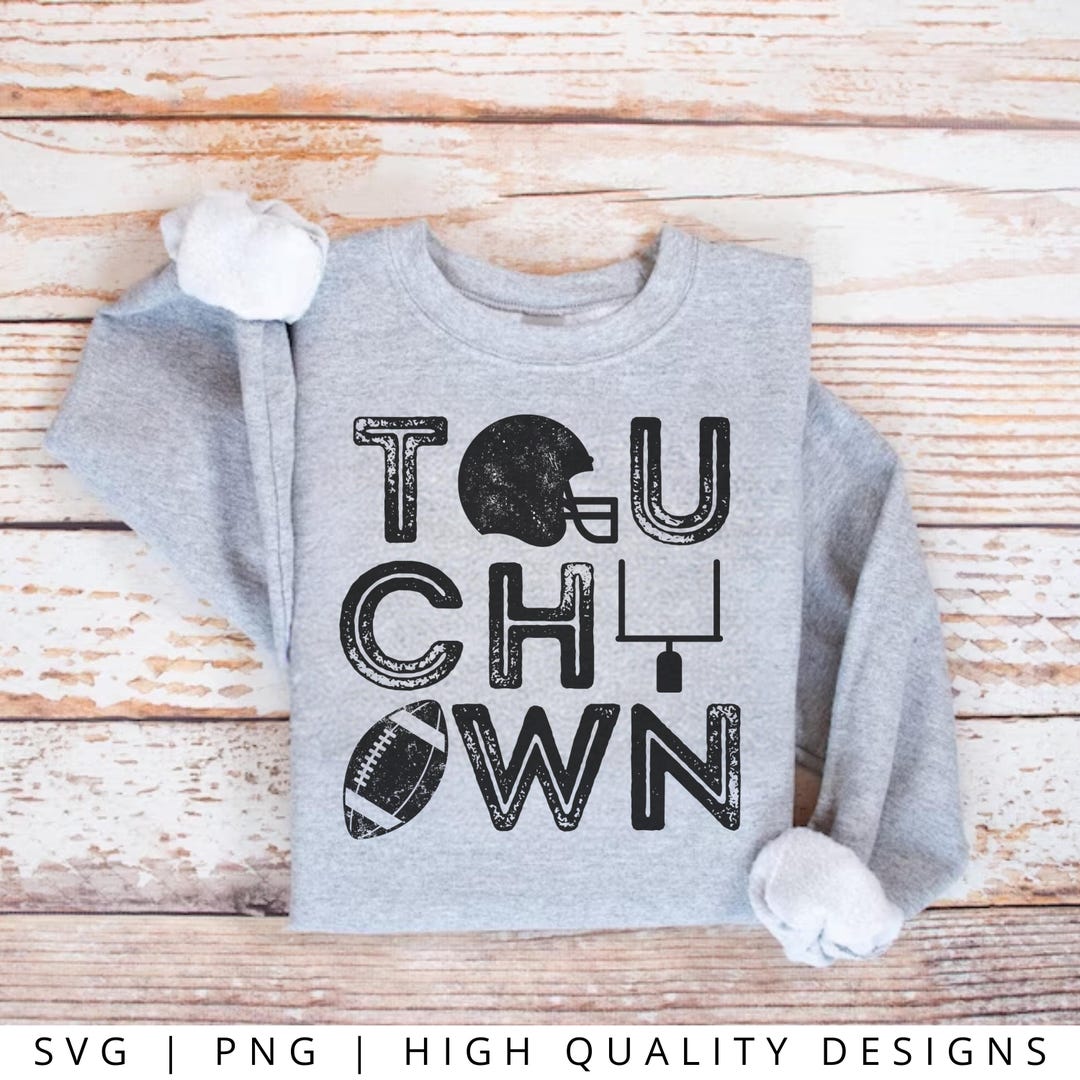 FOOTBALL SVG PNG - Touch Down Svg, Football Svg, Cut File, Cricut Svg ...