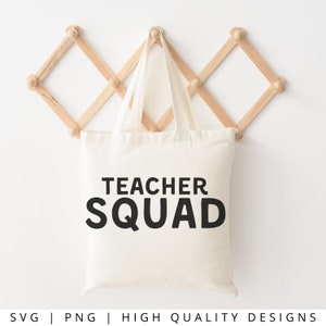 TEACHER SVG PNG - Teacher Squad Svg, Teacher Svg, Cut File, Cricut Svg ...