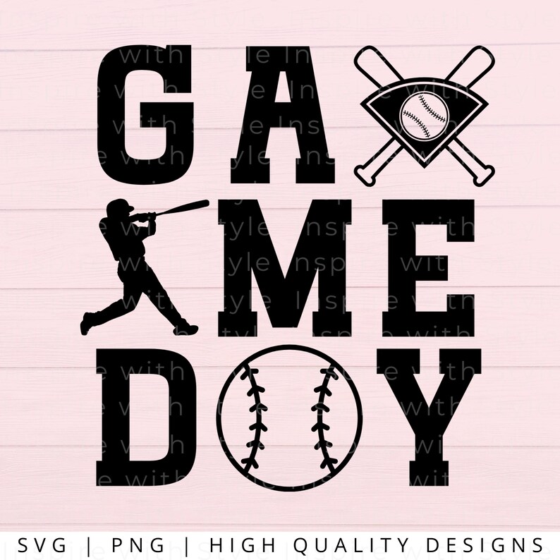 BASEBALL SVG PNG Ball Game Day Svg, Baseball Svg, Cut File, Cricut Svg ...