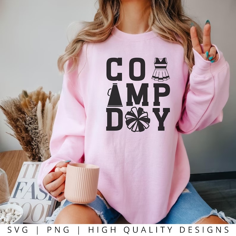 CHEER SVG PNG - Comp Dayt Cheer Svg, Cheerleading Svg, Cut File, Cricut ...