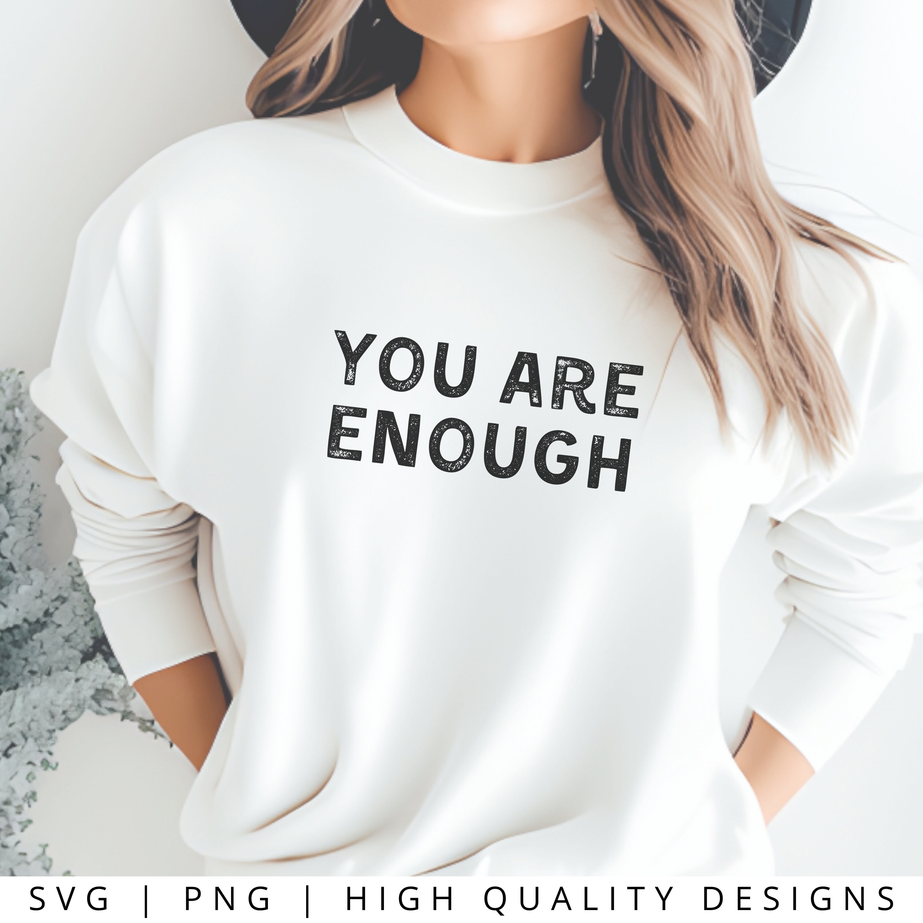 MOTIVATIONAL SVG PNG - You Are Enough Svg, Teacher Svg, Cut File ...