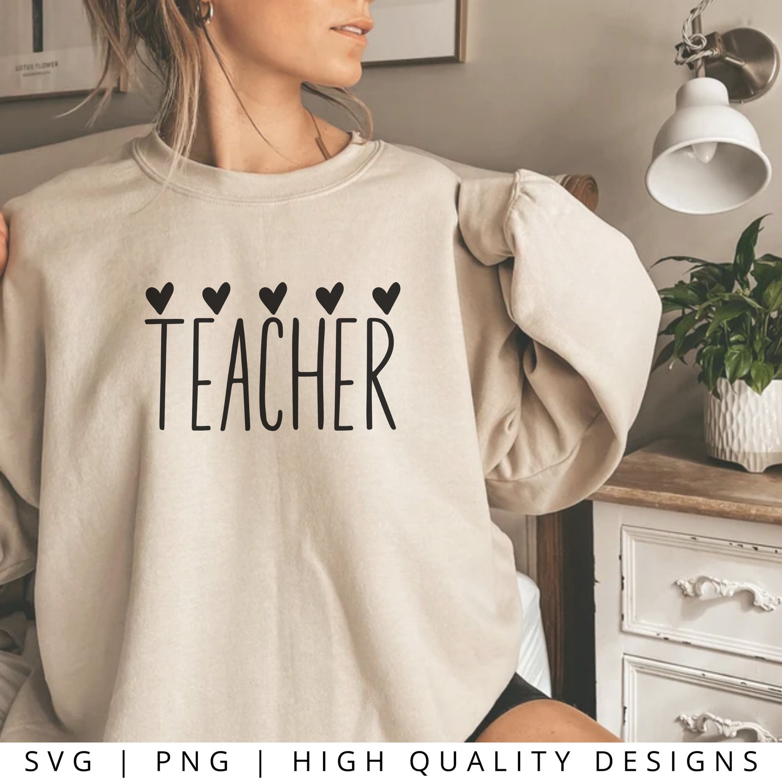 TEACHER SVG PNG - Teacher Hearts Svg, Teacher Svg, Cut File, Cricut Svg ...