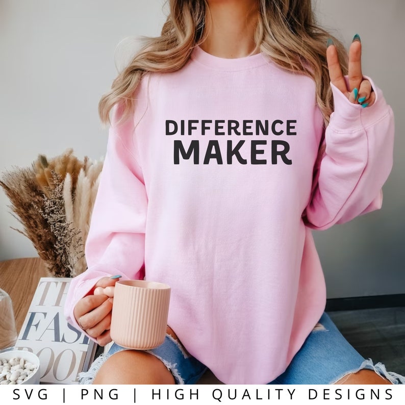 TEACHER SVG PNG Difference Maker Svg, Teacher Svg, Cut File, Cricut Svg ...