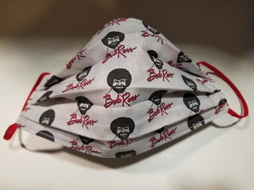 Bob Ross/art Supplies Reversible Mask elastic Style. - Etsy