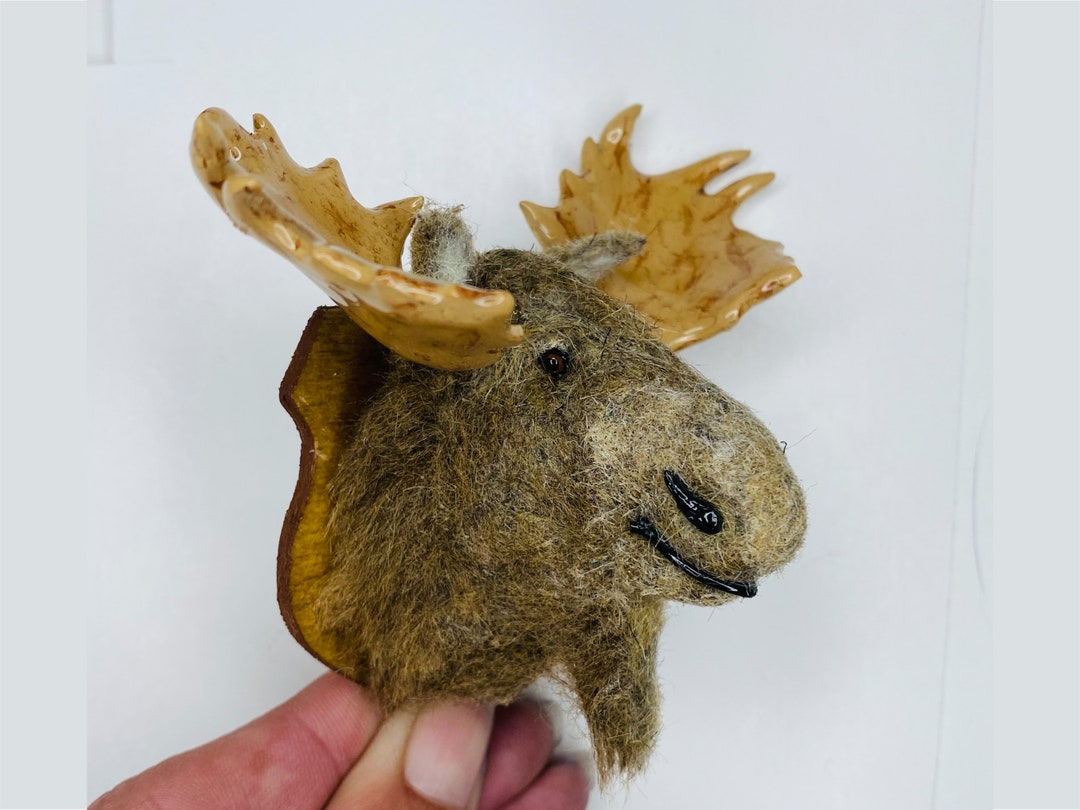 Miniature Dollhouse 1:12 Scale Mounted Moose Head - Etsy