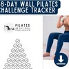 Wall Pilates Challenge Tracker | 28-day Workout Log PDF (A4, US Letter ...