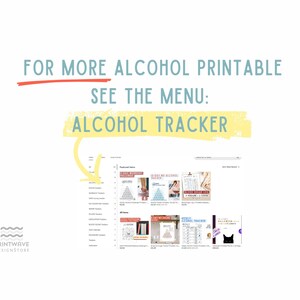 Weekly Alcohol Tracker Printable, Habit Diary (digital Download) - Etsy