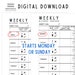 Weekly Alcohol Tracker Printable, Habit Diary (digital Download) - Etsy