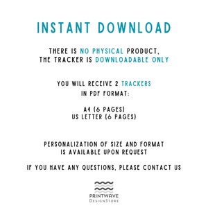 Weekly Alcohol Tracker Printable // Alcohol Track / No Drink Trackers ...