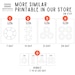 7-day Circle Tracker Printable, Color Palette Suggestions (PDF, A4/A5 ...
