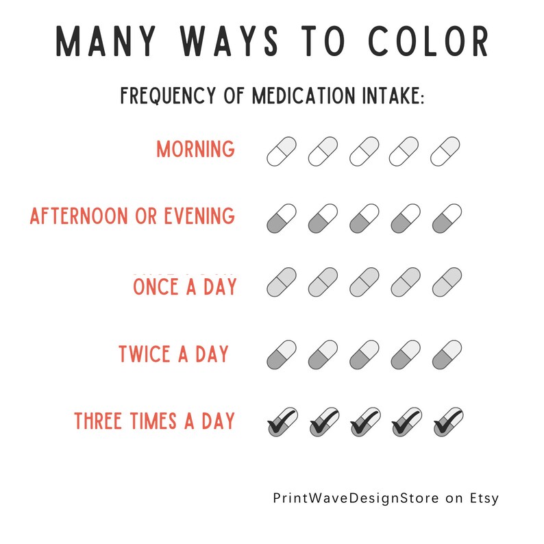 Monthly and Daily Medication Tracker and Reminder Printable ...