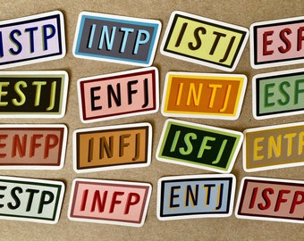 MBTI Personality Type Stickers - Etsy