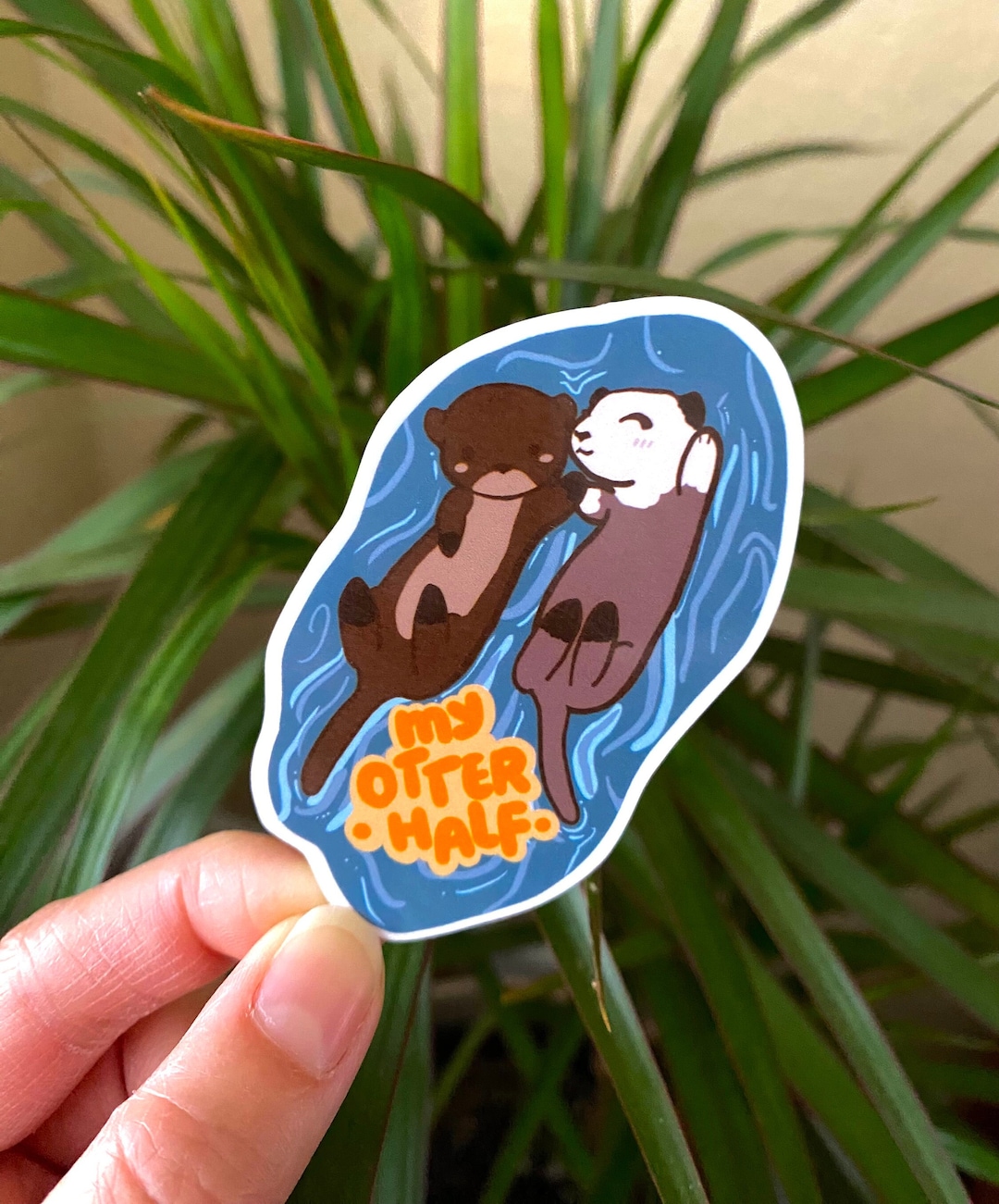 My Otter Half Cute Otter Couple Sticker - Etsy