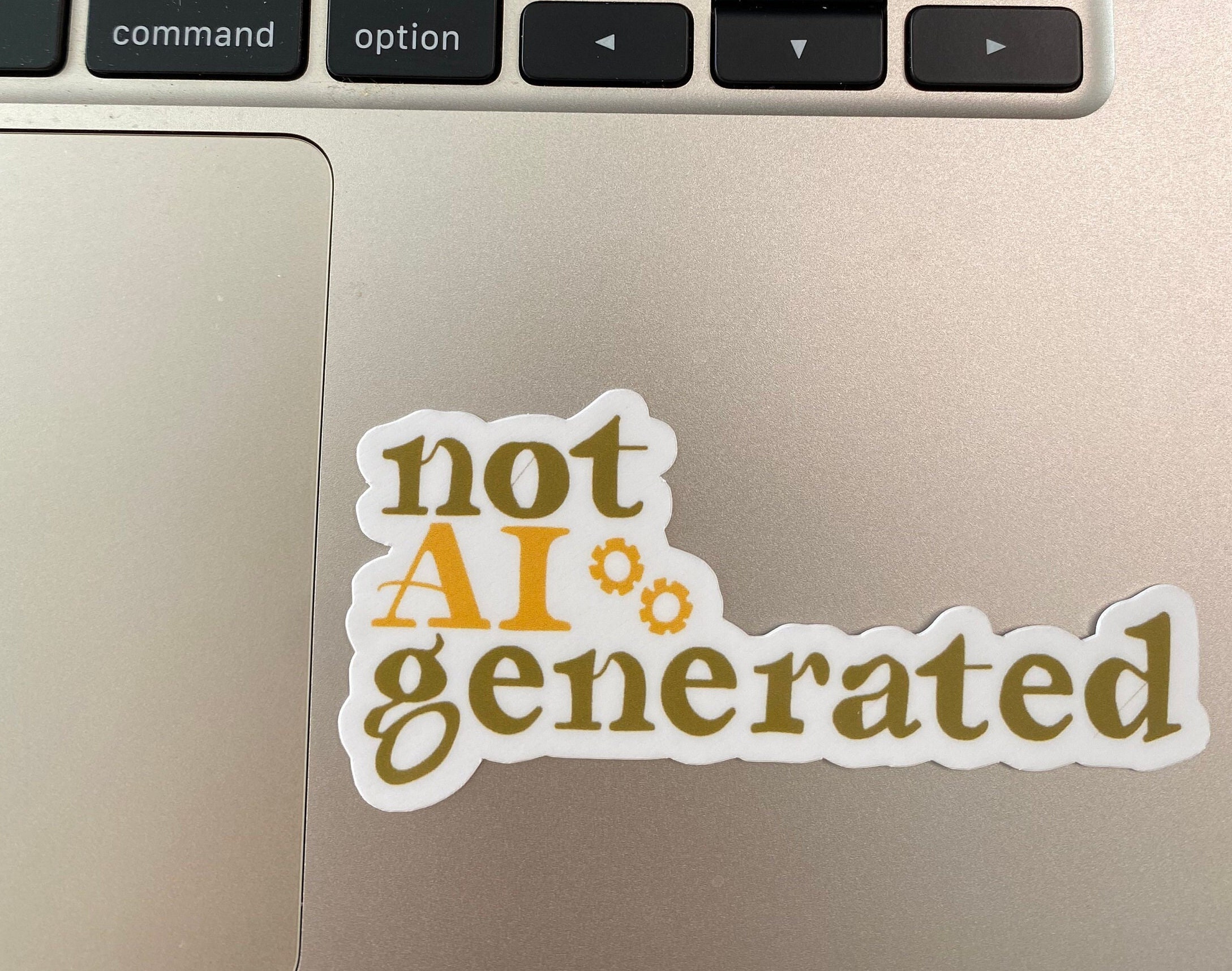 Not AI Generated Sticker - Etsy