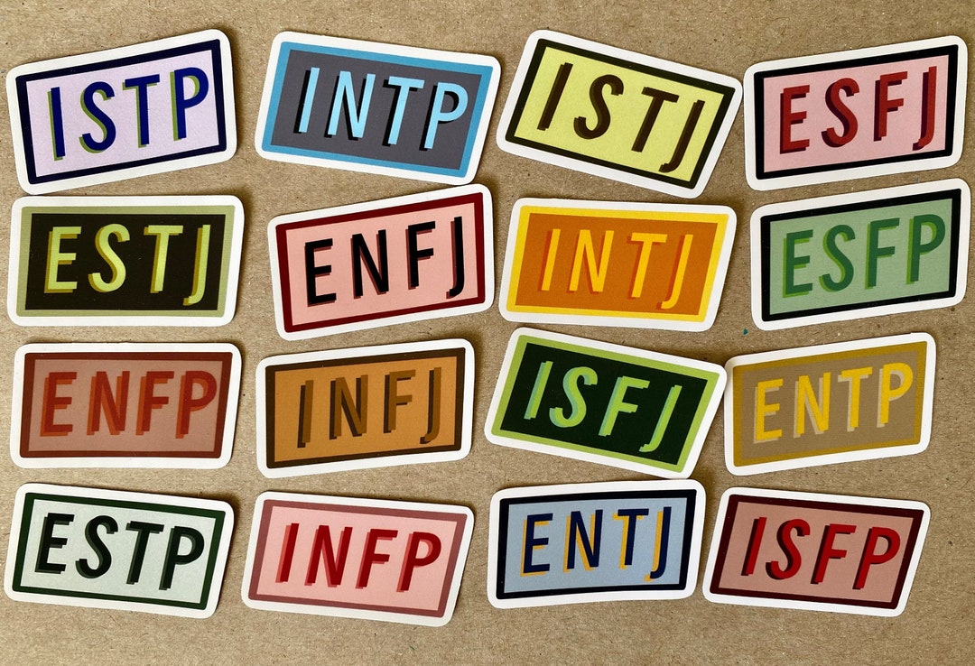 MBTI Personality Type Stickers - Etsy