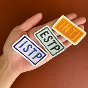 MBTI Personality Type Stickers - Etsy