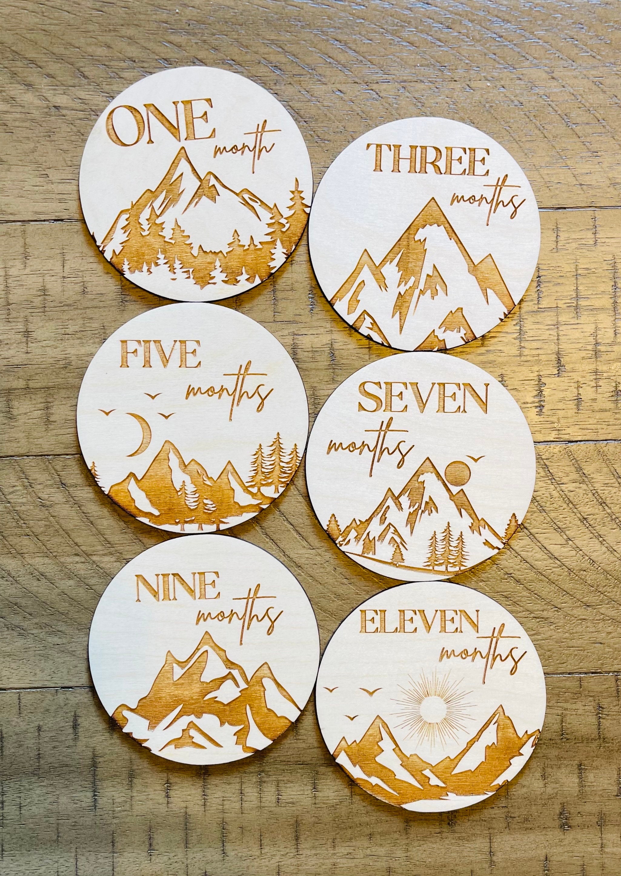 Mountain Milestone Set - Etsy