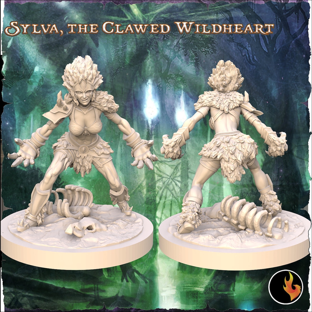 Sylva, the Clawed Wildheart RKS3D Fantasy Girls Vol 3 - Etsy