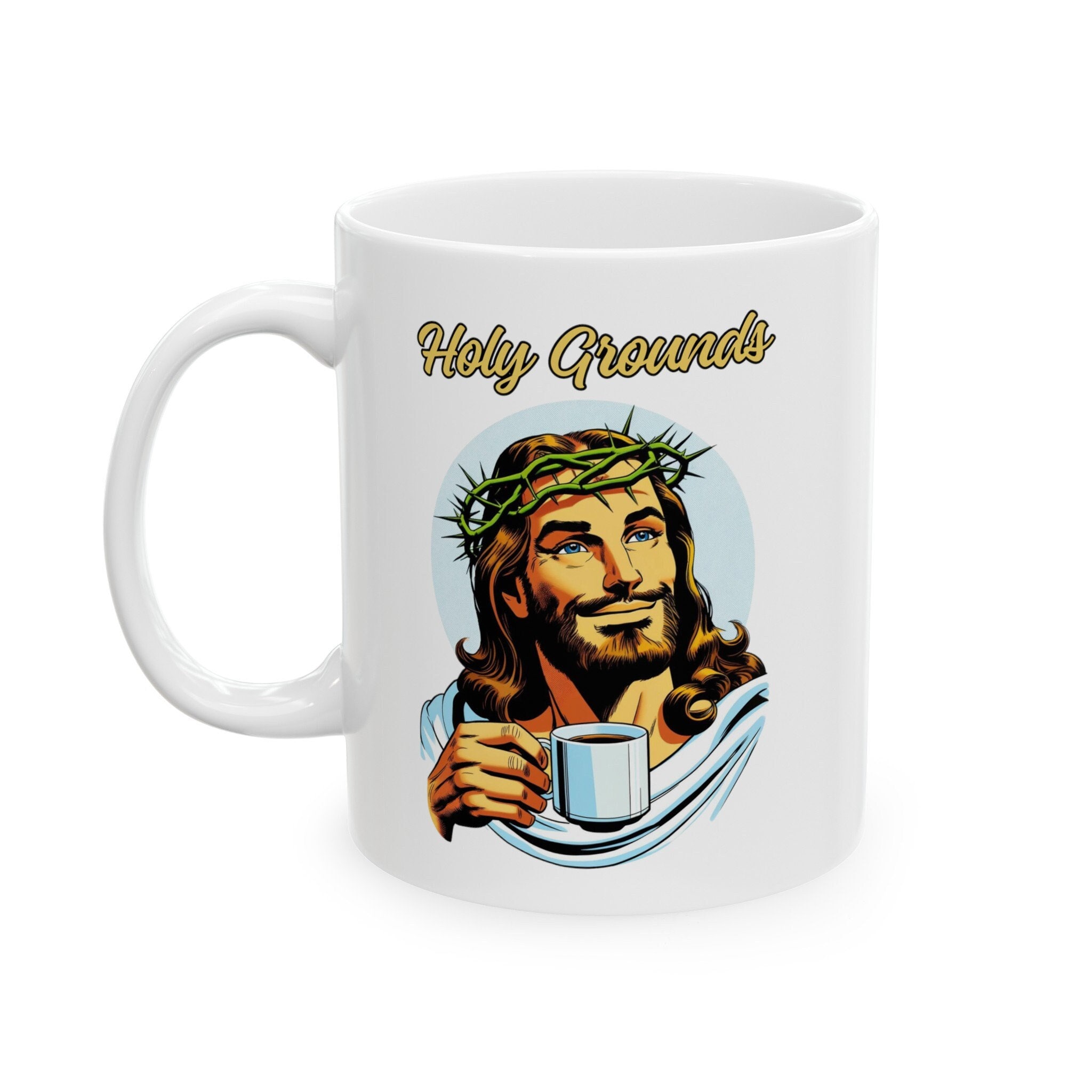 Holy Grounds Jesus Meme Mug Funny Christian Coffee Gift Church Tea ...