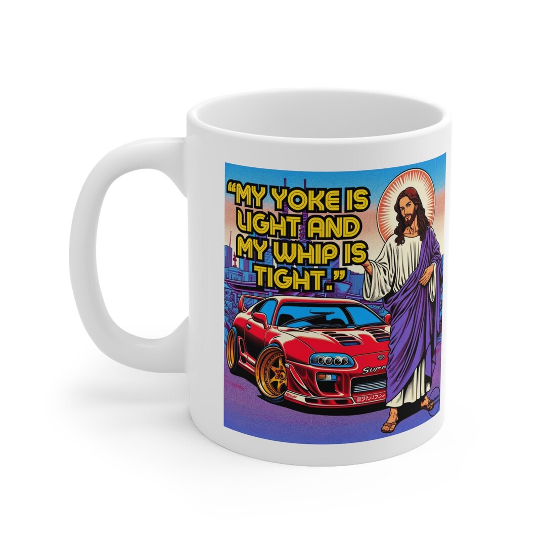 Funny Jesus Meme Mug My Yoke is Light - Etsy