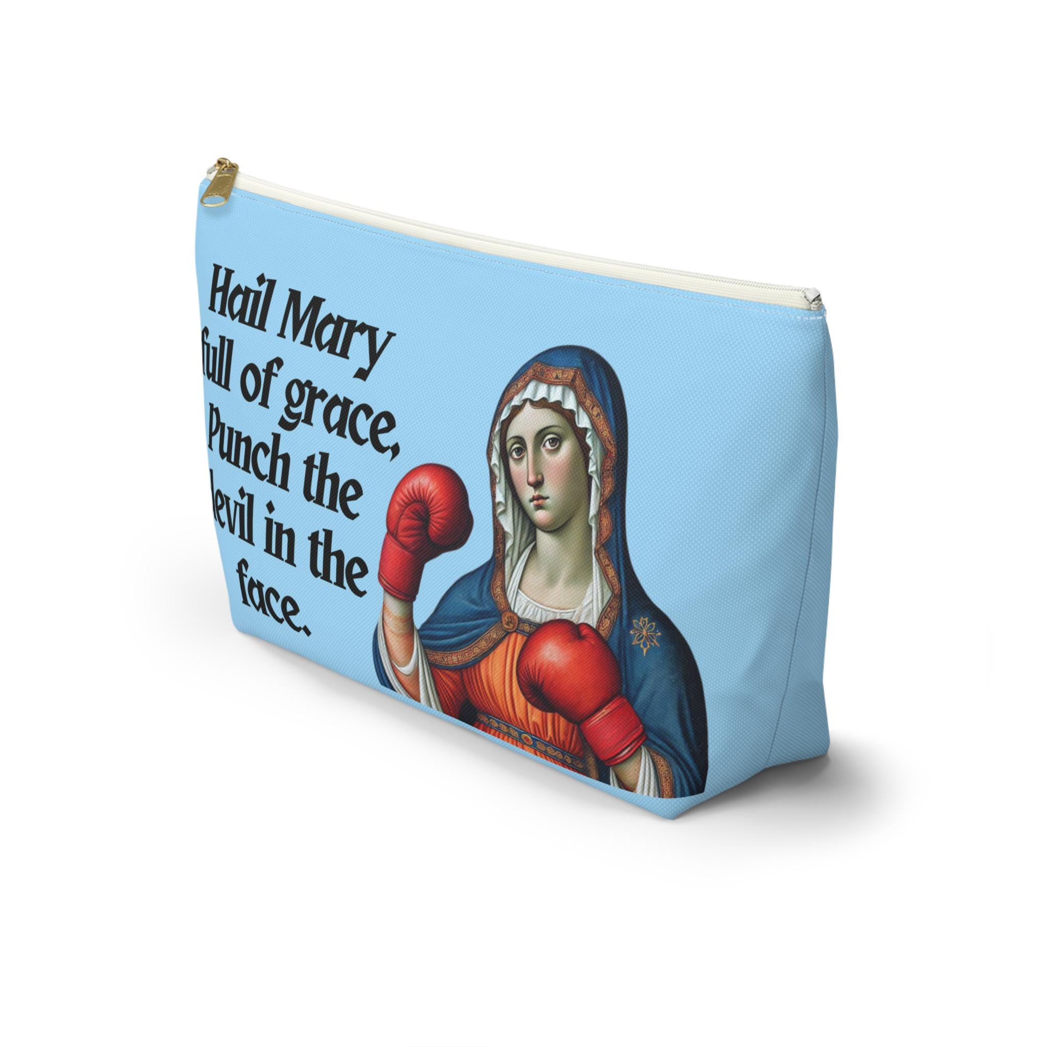 Hail Mary Punch the Devil in the Face Rosary Chapel Veil Bag Catholic ...