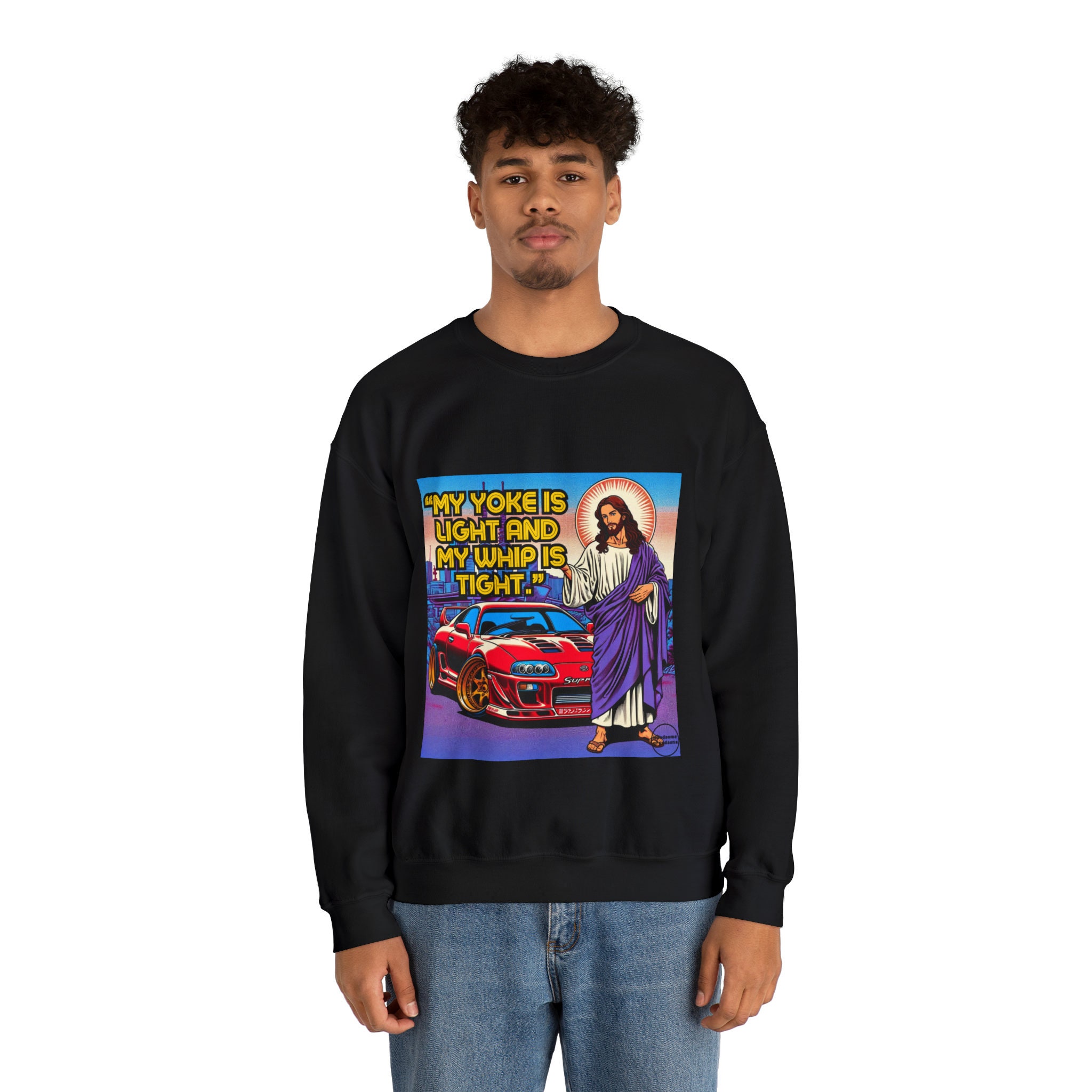 Funny Jesus Meme Sweatshirt My Yoke is Light - Etsy