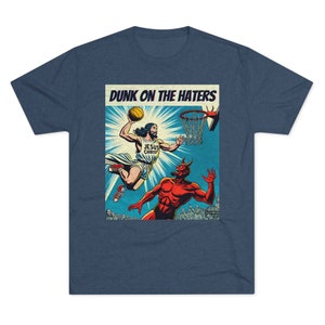 Jesus Dunk on the Haters T-shirt - Etsy