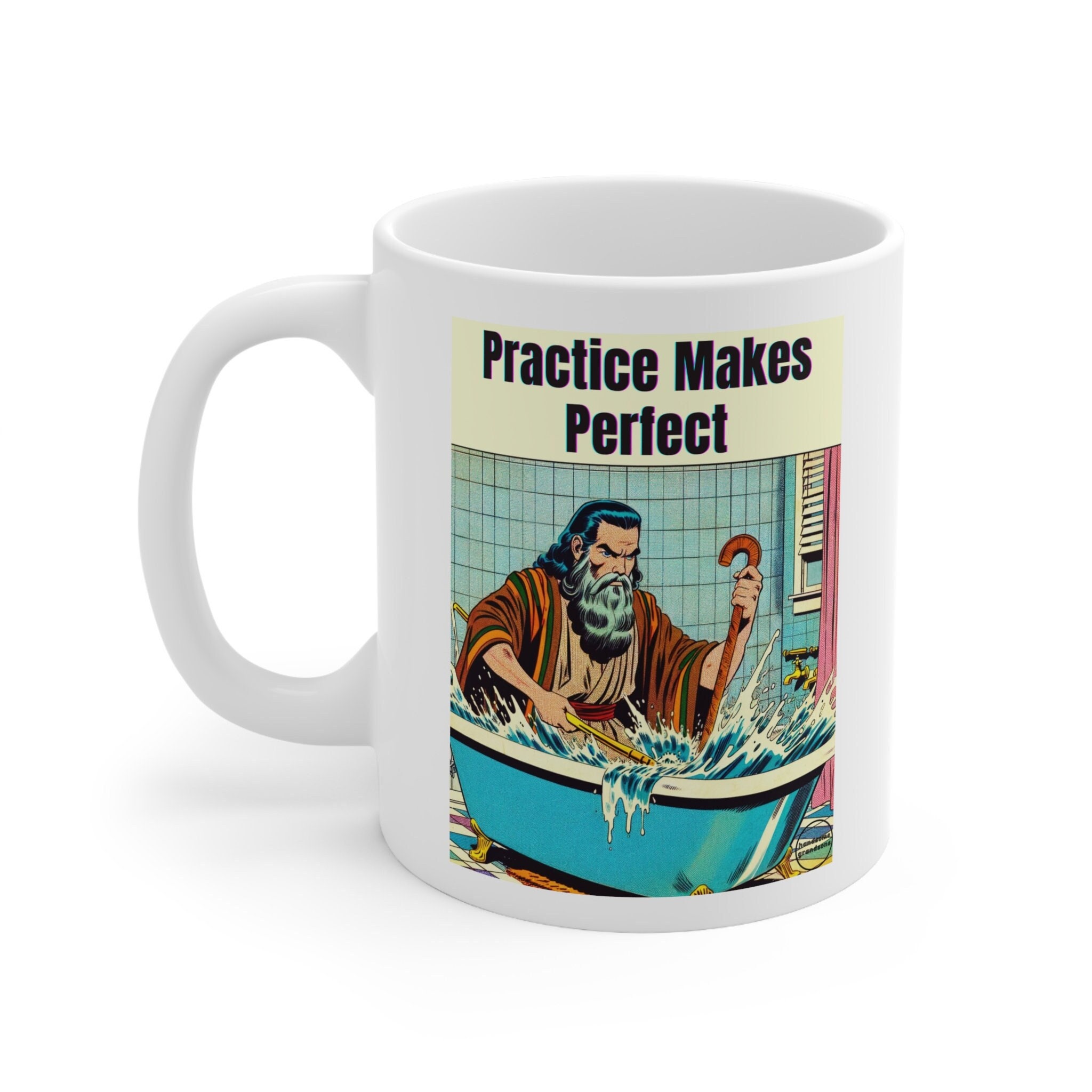 Moses Parting the Bath Water Meme Mug - Etsy