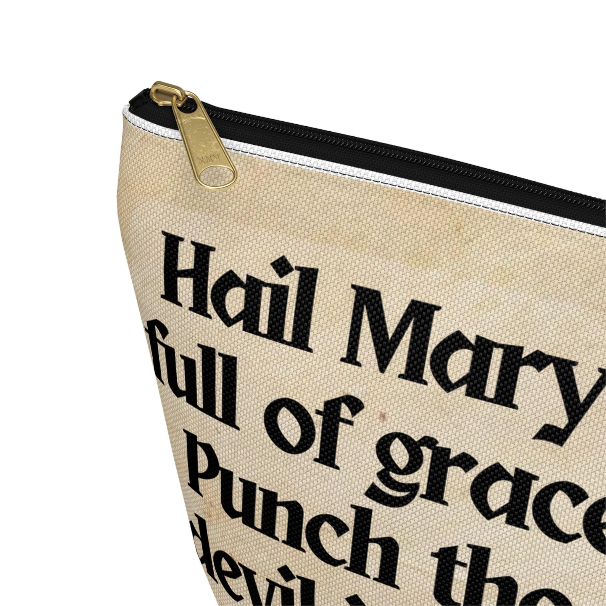Hail Mary Punch the Devil in the Face Rosary Chapel Veil Bag Catholic ...
