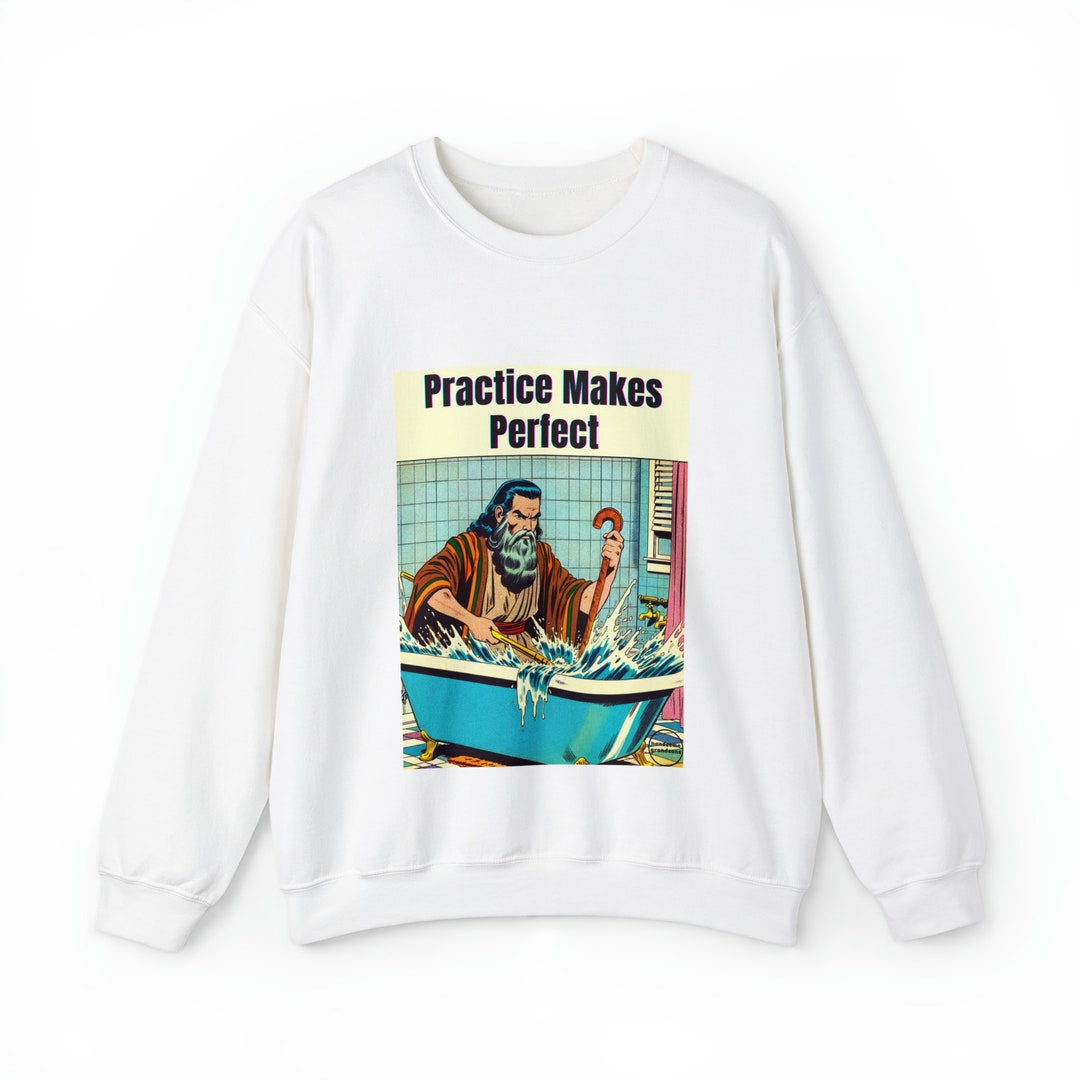 Moses Parting the Bath Water Meme Sweatshirt - Etsy