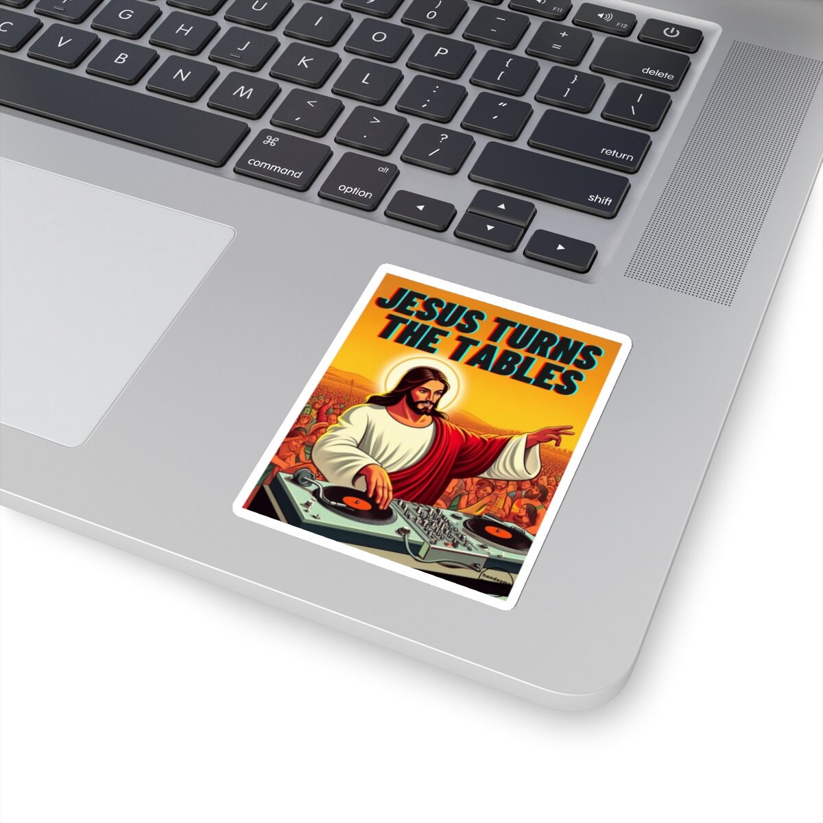 Funny Jesus Turns the Tables Rave Sticker Christian Concert Decal ...