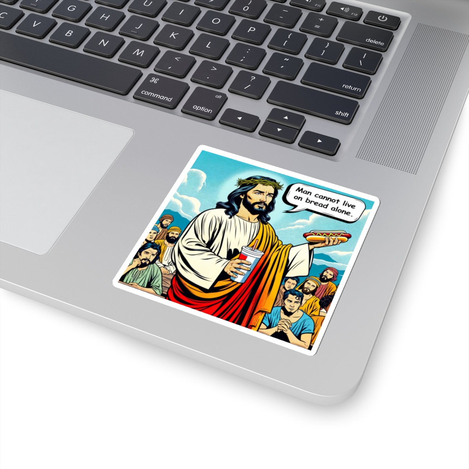 Funny Jesus Glizzy Sticker the Holy Hotdog Meme Decal Youth Camp VBS ...