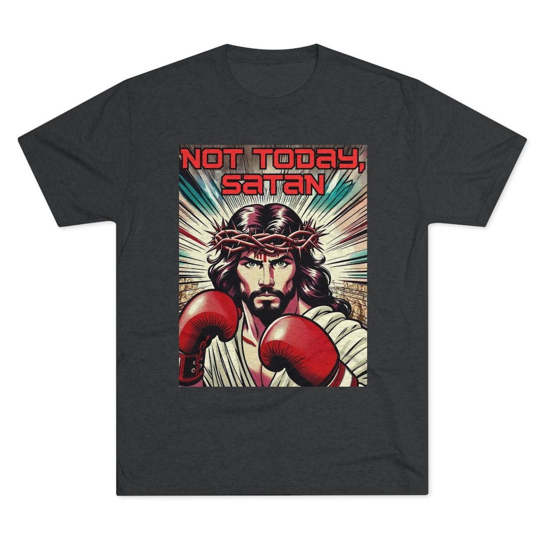 Funny Jesus Meme T-shirt Boxing MMA Shirt Christ Christian Humor Tee ...