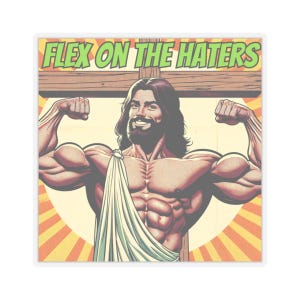 Flex on the Haters Holy Gains Sticker the Ultimate Deadlift Decal ...