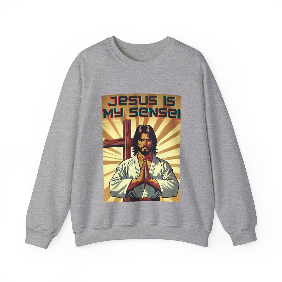 Funny Jesus Meme Sweatshirt Martial Arts Shirt Christ MMA Meme Shirt ...