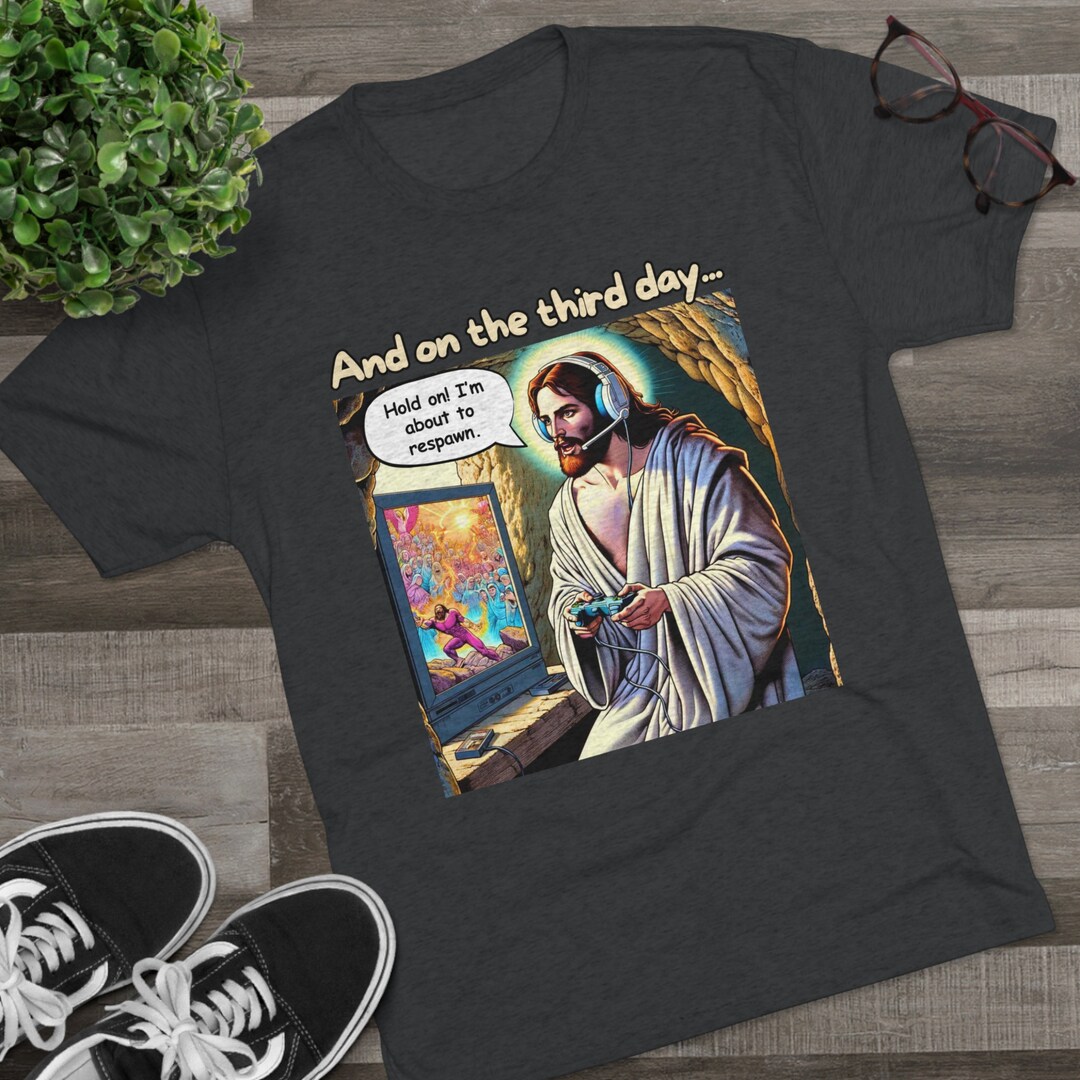 Funny Jesus is Risen Video Game T-shirt Call of Duty He is Rizzen ...
